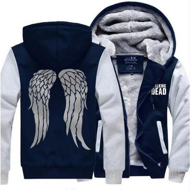 The Walking Dead Hoodie Zombie Daryl Dixon Wings Winter Sweatshirts ...