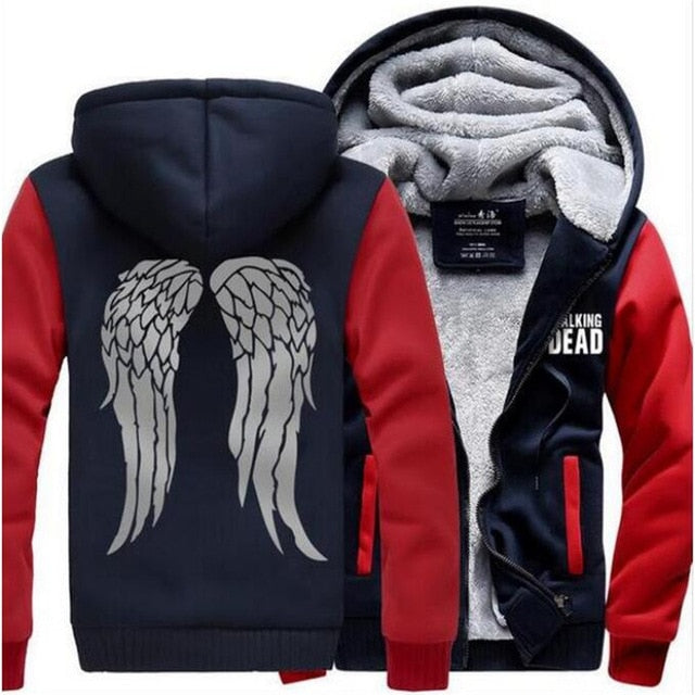 The Walking Dead Hoodie Zombie Daryl Dixon Wings Winter Sweatshirts ...